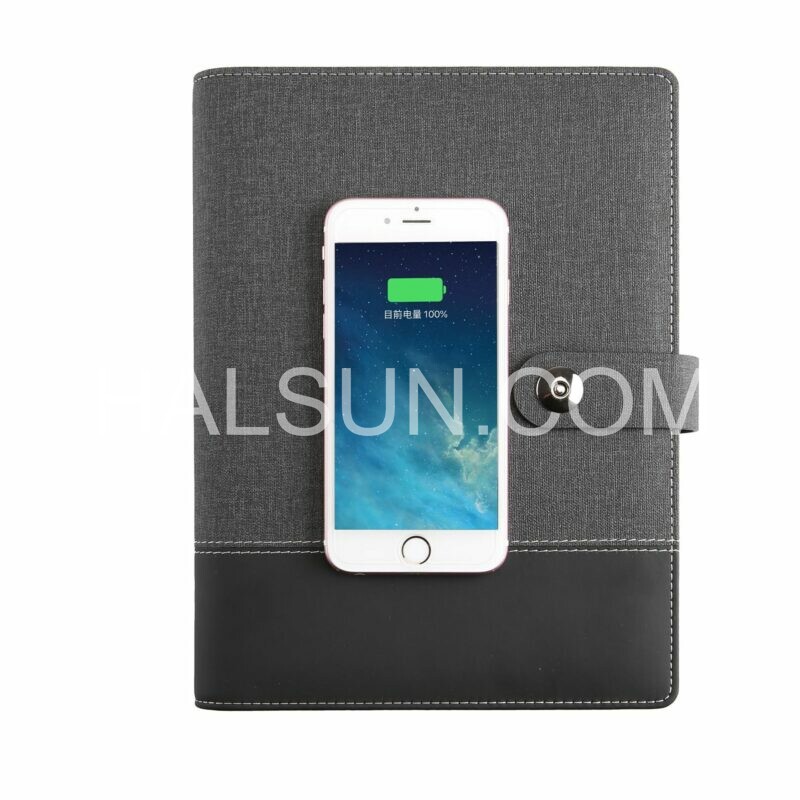 Organizer Notebook with Wireless Power Bank - HALSUN